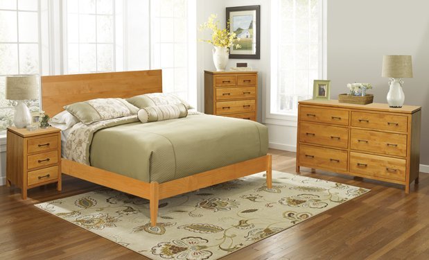 Amish Crafted Solid Maple Wood Keenan Side Chair in Harvest Finish ...